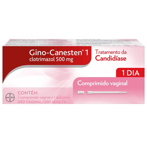 GINO CANESTEN 500MG C/1 COMPRIMIDO VAGINAL + 1 APLICADOR - BAYER OTC