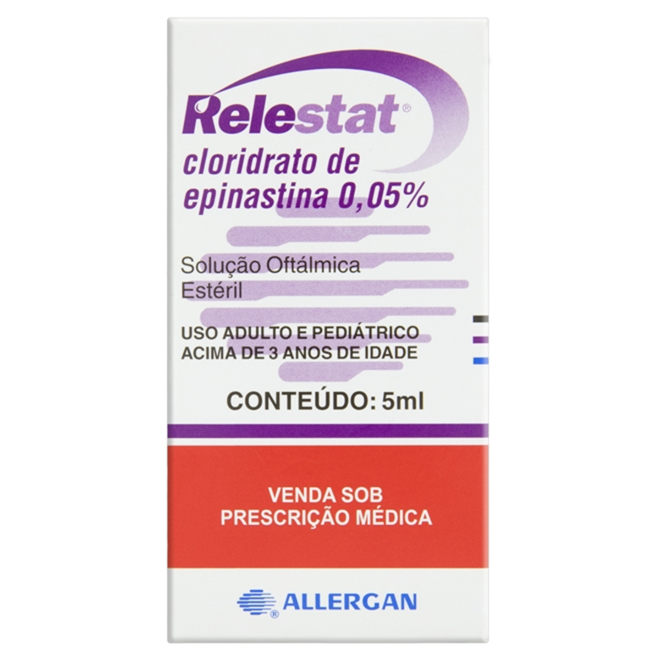 RELESTAT 0,5 MG/ML SOLUÇÃO OFTATÁLMICA 5ML - ALLERGAN PRODUTOS FA