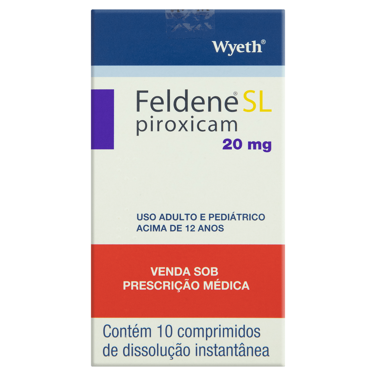 FELDENE 20MG C/10 COMPRIMIDOS SUBLINGUAIS - WYETH RX