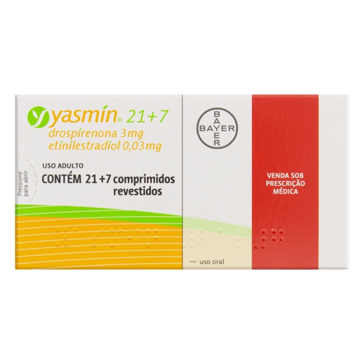 YASMIN 3MG+ 0,03MG C/21 COMPRIMIDOS - BAYER RX