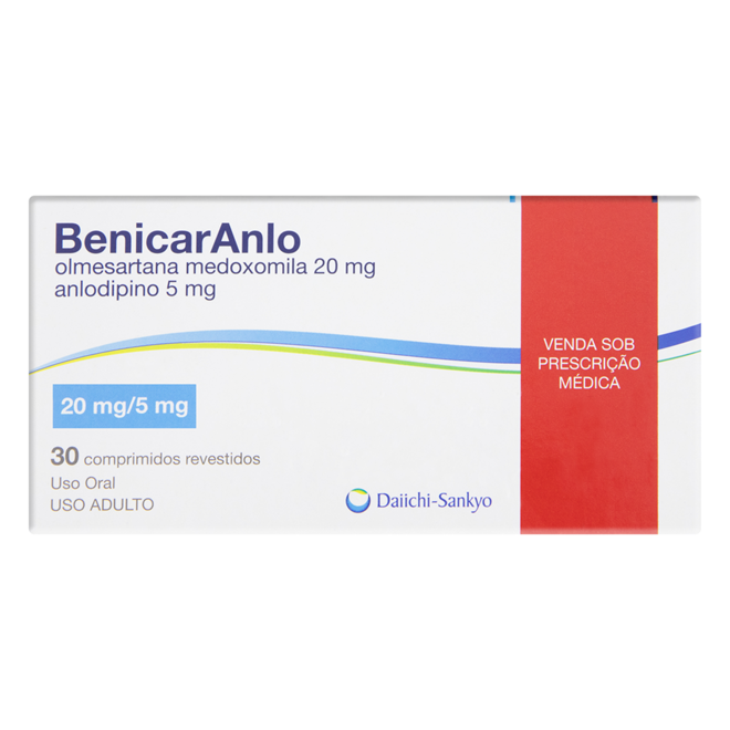 BENICAR ANLO 20MG + 5MG C/30 COMPRIMIDOS REVESTIDOS - DAIICHI SANKYO BRASI