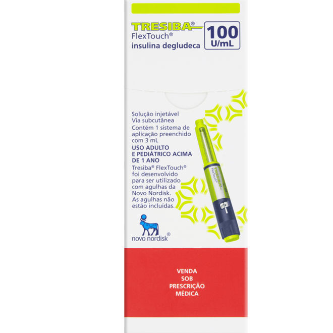 INSULINA TRESIBA FLEXTOUCH 100UI/ML C/1 CANETA 3ML - NOVO NORDISK