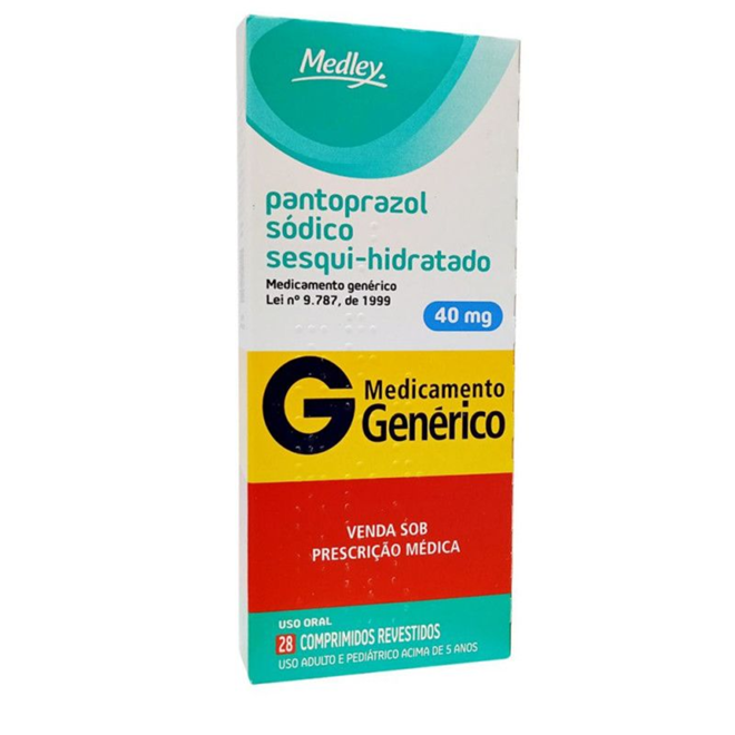 PANTOPRAZOL 40MG C/28 COMPRIMIDOS REVESTIDOS MEDLEY - MEDLEY INDUSTRIA FAR