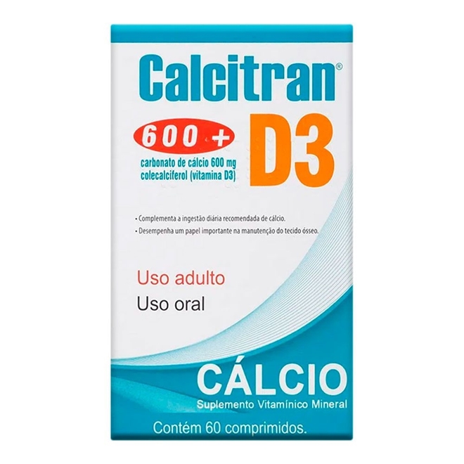 CALCITRAN D3 600MG C/60 COMPRIMIDOS - DIVCOM