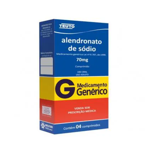 ALENDRONATO DE SÓDIO 70MG C/4 COMPRIMIDOS TEUTO - TEUTO BRASILEIRO S