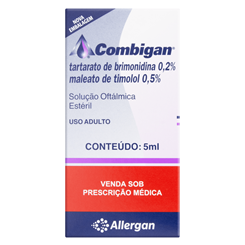 COMBIGAN SOLUÇÃO OFTÁLMICA ESTÉRIL 5ML - ALLERGAN PRODUTOS FA