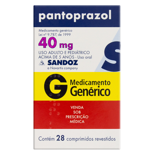 PANTOPRAZOL 40MG C/28 COMPRIMIDOS REVESTIDOS SANDOZ - SANDOZ