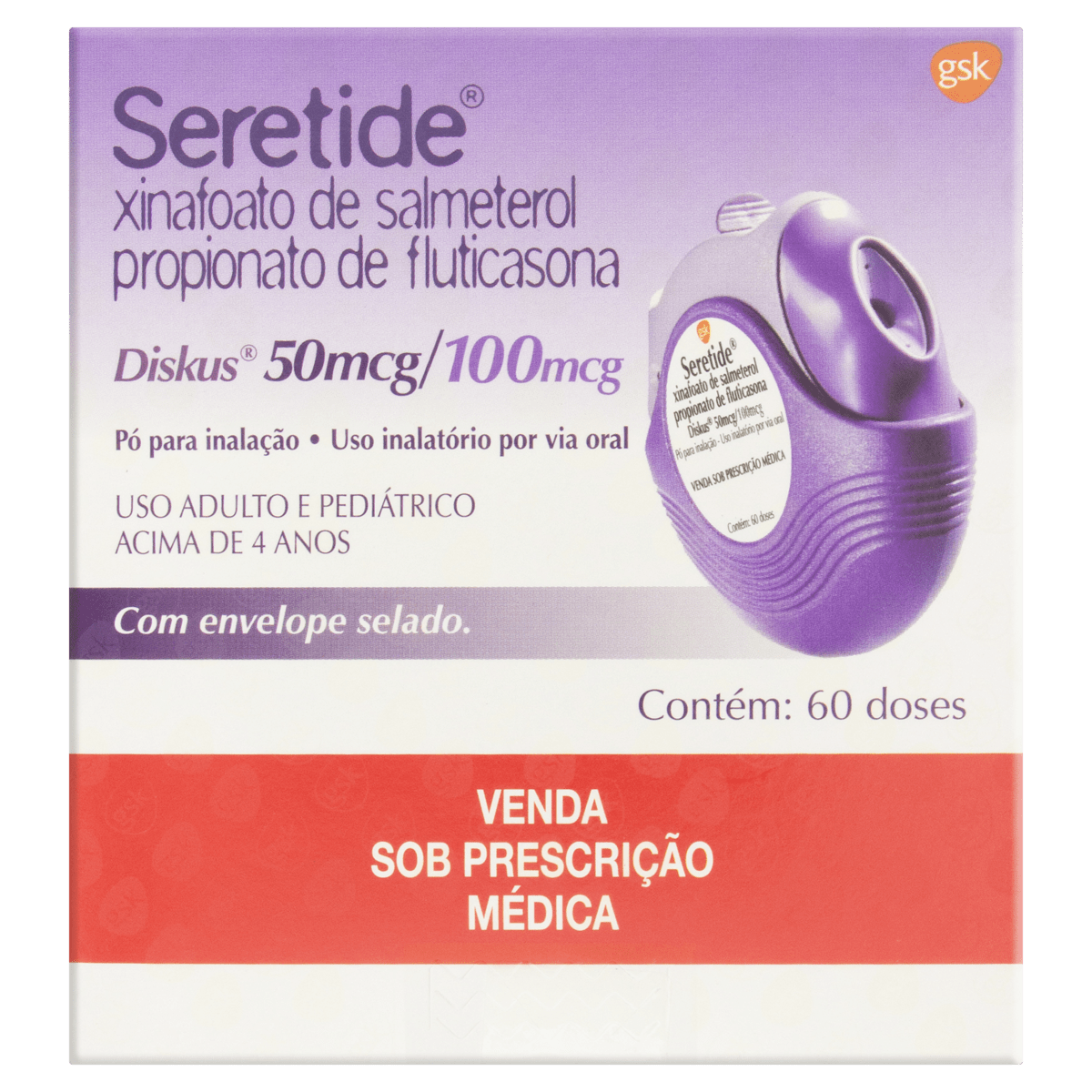 SERETIDE DISKUS 50/100MCG 60 DOSES - GLAXOSMITHKLINE RX