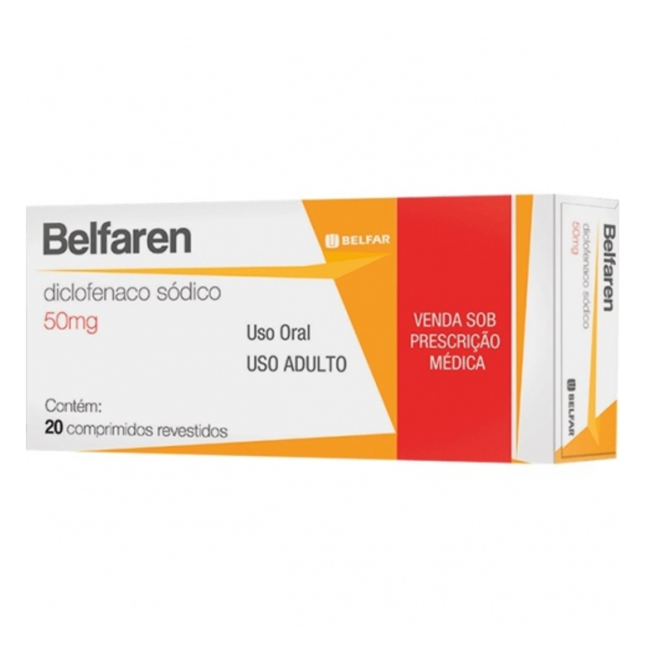 BELFAREN 50MG C/20 COMPRIMIDOS - BELFAR LIMITADA