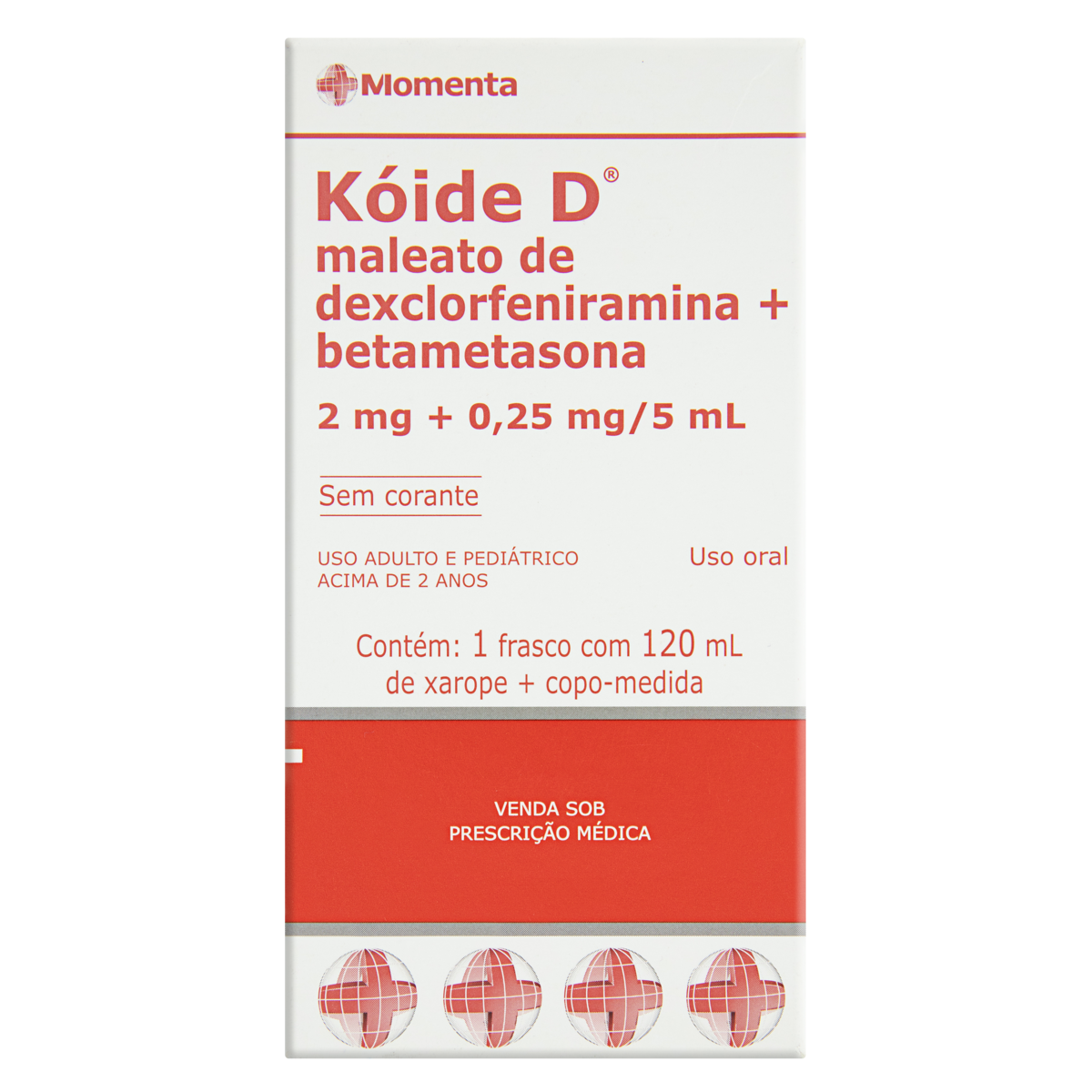 KÓIDE D XAROPE 120ML - MOMENTA FARMACEUTICA