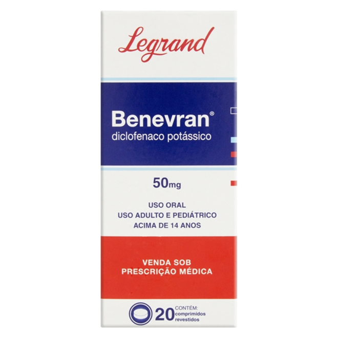 BENEVRAN 50MG C/20 COMPRIMIDOS REVESTIDOS - LEGRAND PHARMA INDUS