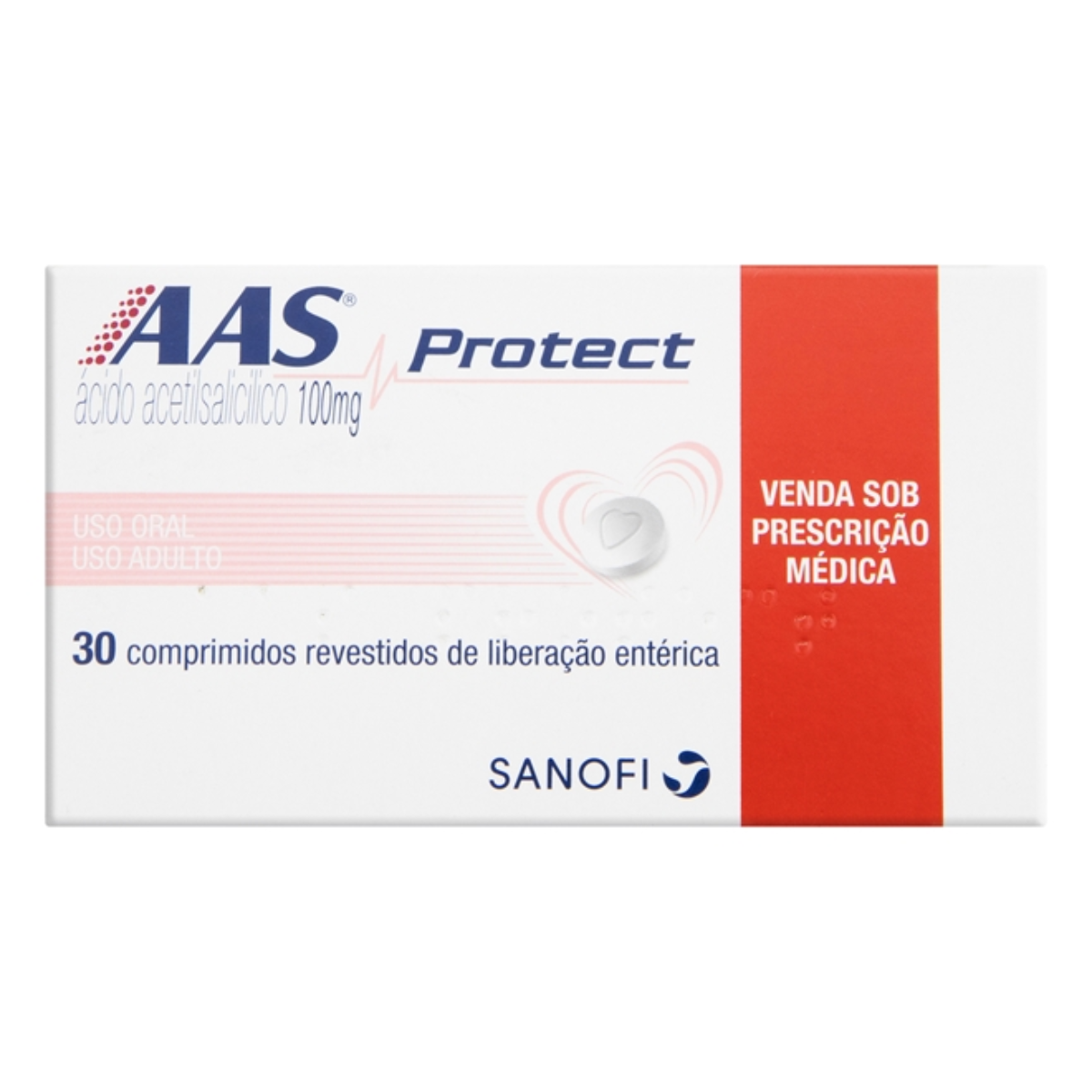 AAS PROTECT 100MG C/30 COMPRIMIDOS REVESTIDOS - HYPERA