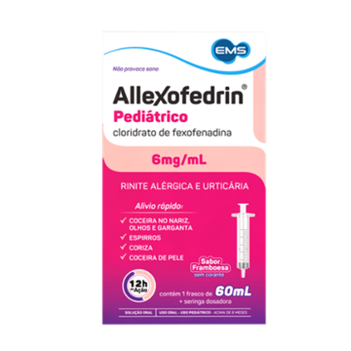 ALLEXOFEDRIN 6MG/ML PEDIÁTRICO 60ML - EMS (SIMILAR)