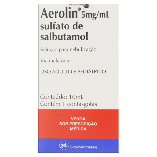 AEROLIN 5MG/ML SOLUÇÃO PARA NEBULIZAÇÃO 10ML - GLAXOSMITHKLINE RX