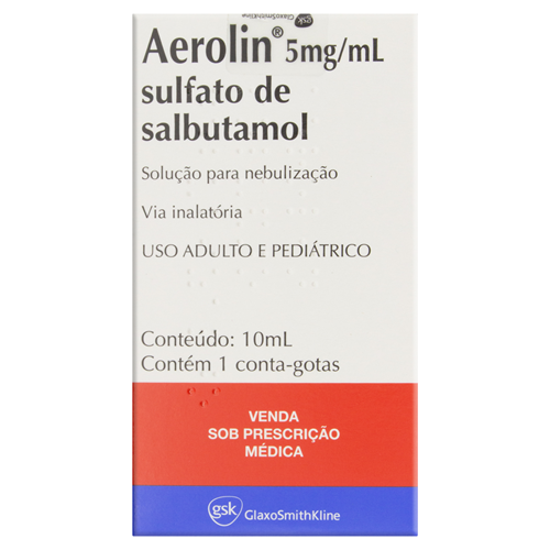 AEROLIN 5MG/ML SOLUÇÃO PARA NEBULIZAÇÃO 10ML - GLAXOSMITHKLINE RX