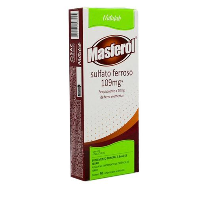 MASFEROL C/40 COMPRIMIDOS REVESTIDOS - NATULAB