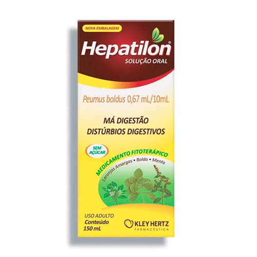 HEPATILON SOLUÇÃO ORAL 150ML - KLEY HERTZ SA INDUST