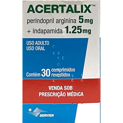 ACERTALIX 5MG + 1,25MG C/30 COMPRIMIDOS REVESTIDOS - SERVIER DO BRASIL