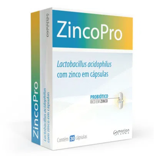 ZINCOPRO C/30 CÁPSULAS - MARJAN INDUSTRIA E C