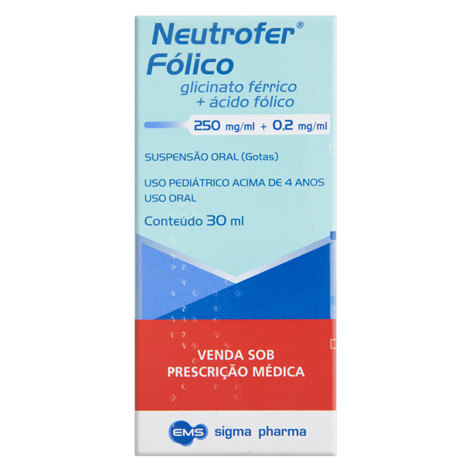 NEUTROFER FÓLICO GOTAS 30ML - EMS SIGMA PHARMA LTD