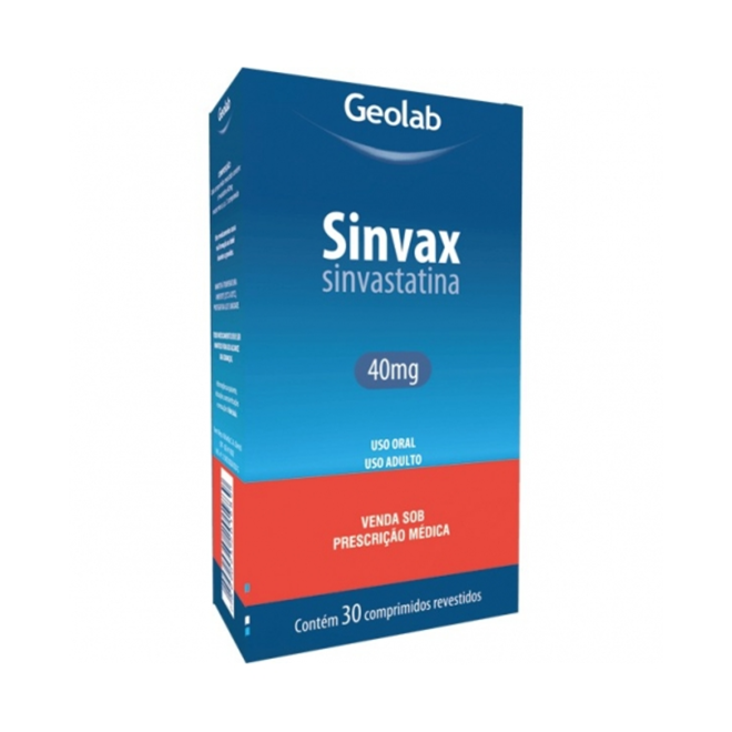 SINVAX 40MG C/30 COMPRIMIDOS - GEOLAB INDUSTRIA FAR