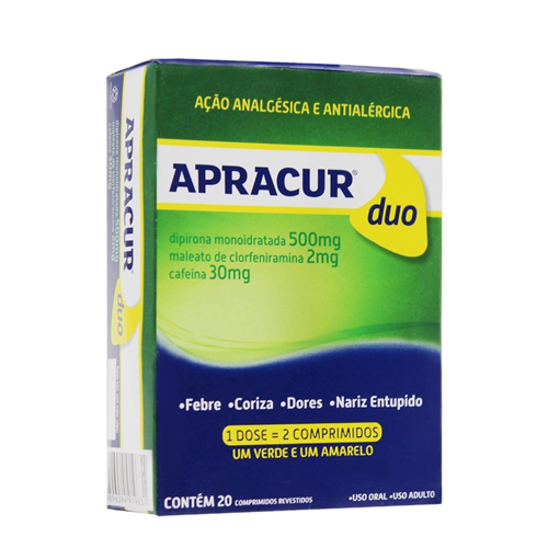 APRACUR DUO C/20 COMPRIMIDOS - HYPERA