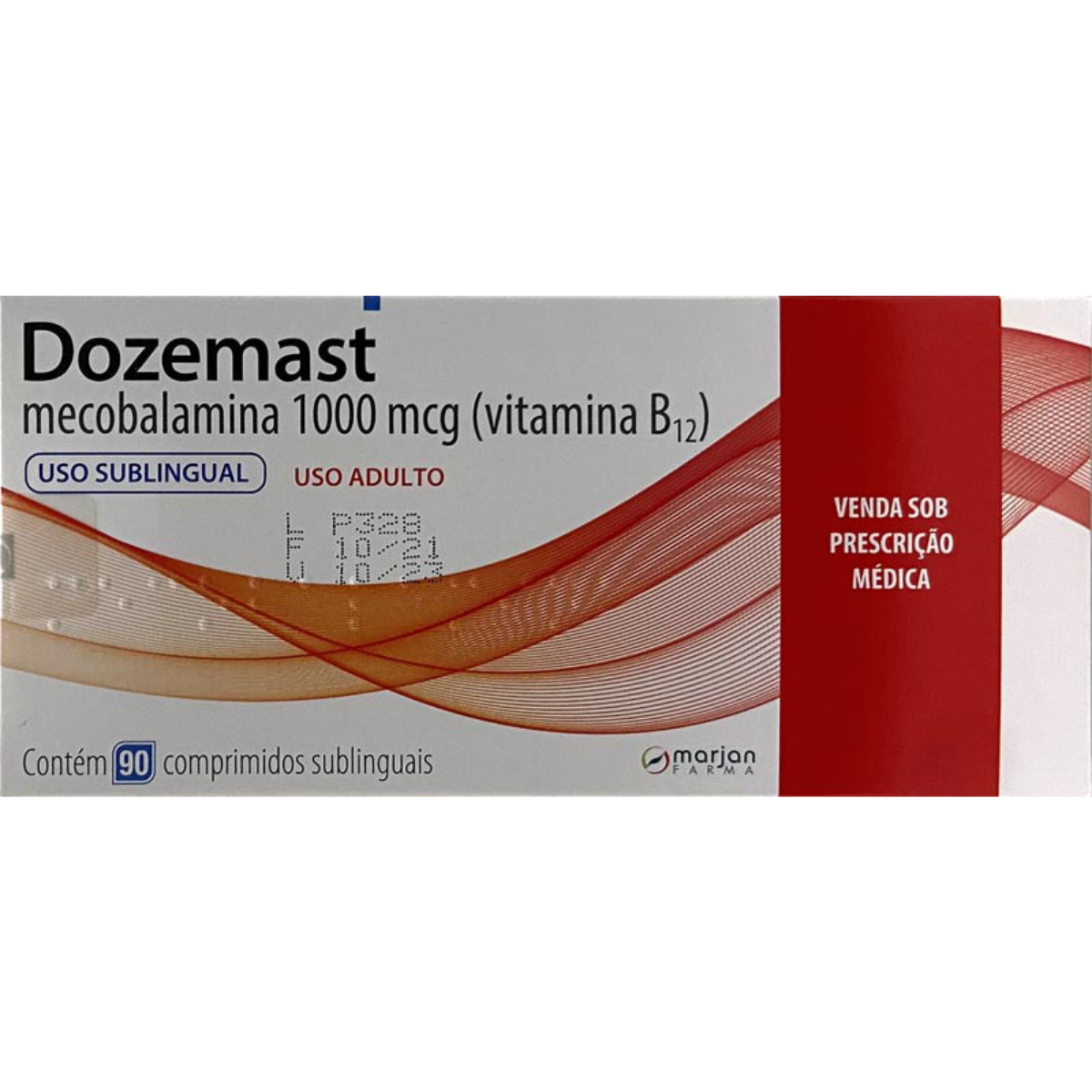 DOZEMAST 1000MCG C/90 COMPRIMIDOS SUBLINGUAIS - MARJAN INDUSTRIA E C
