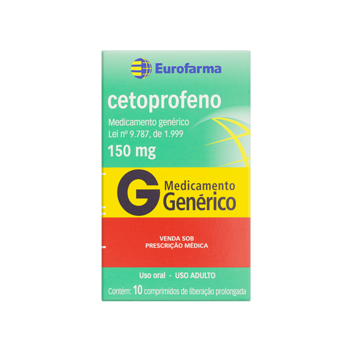 CETOPROFENO 150MG C/10 COMPRIMIDOS DE LIBERAÇÃO PROLONGADA EUROFARMA ...