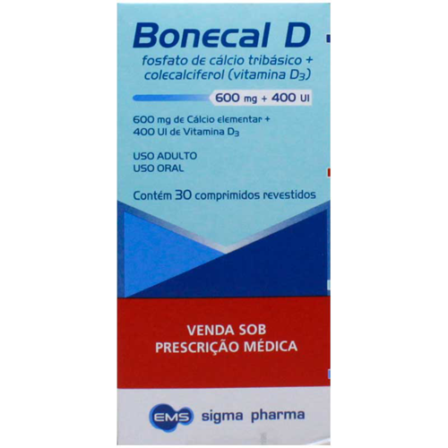 BONECAL D 600MG + 400UI C/60 COMPRIMIDOS - EMS SIGMA PHARMA LTD