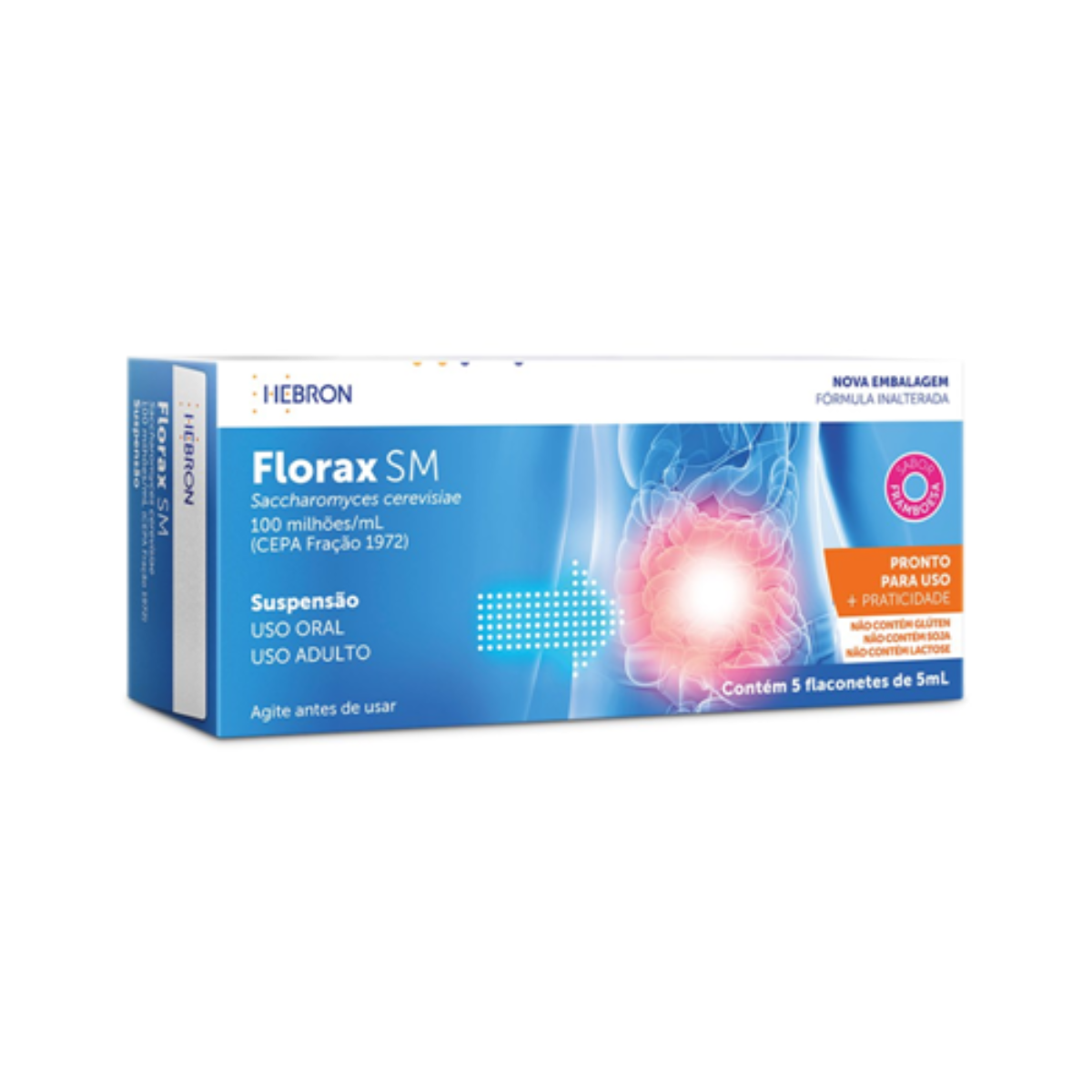 FLORAX SM ADULTO 5 FLACONETES 5ML - HEBRON