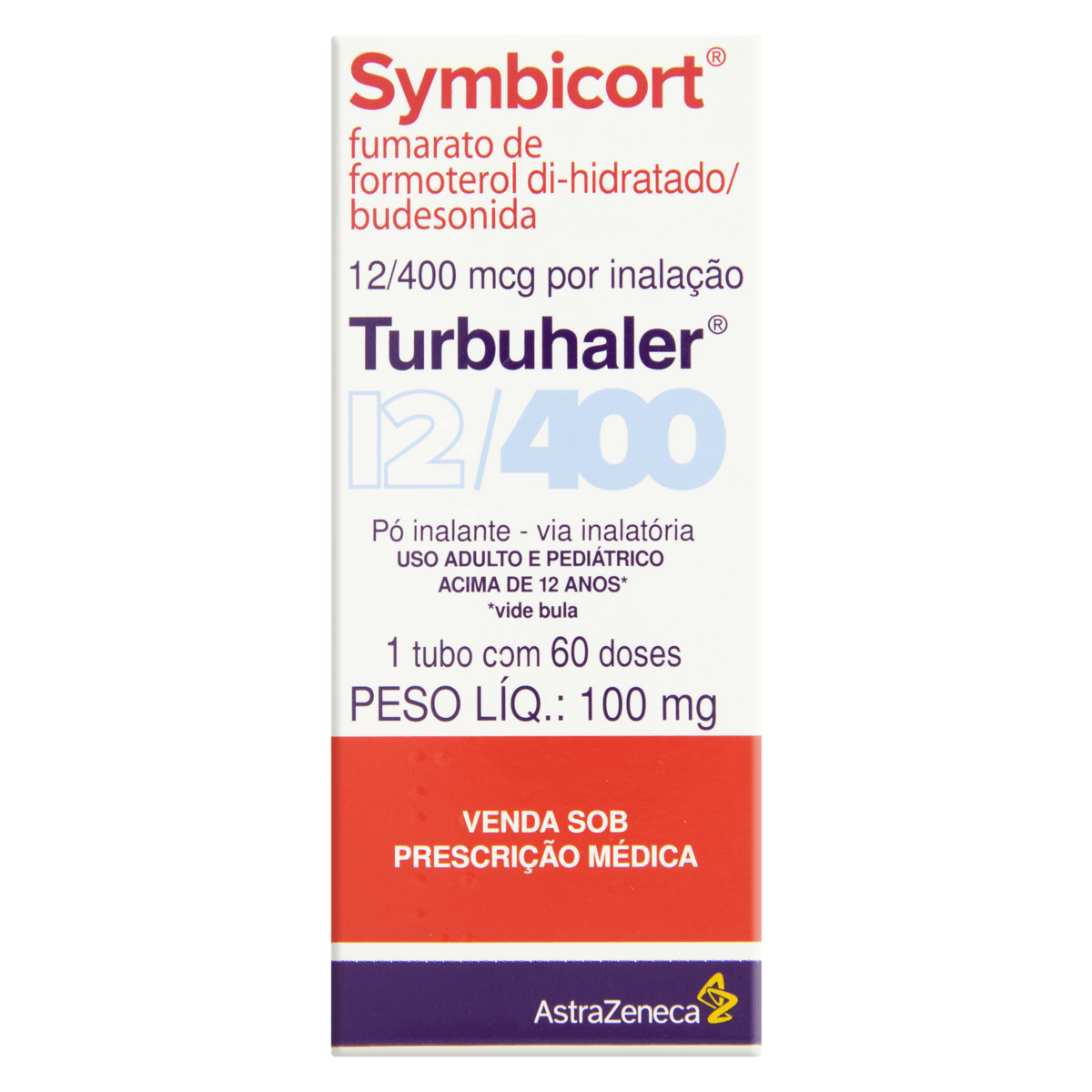 SYMBICORT TURBUHALER 12MCG + 400MCG 60 DOSES - FARMOQUIMICA