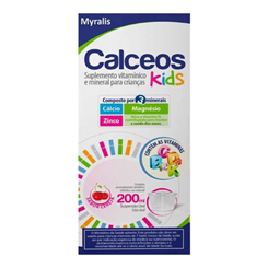 CALCEOS KIDS SOLUÇÃO ORAL 200ML - MYRALIS PHARMA EIREL