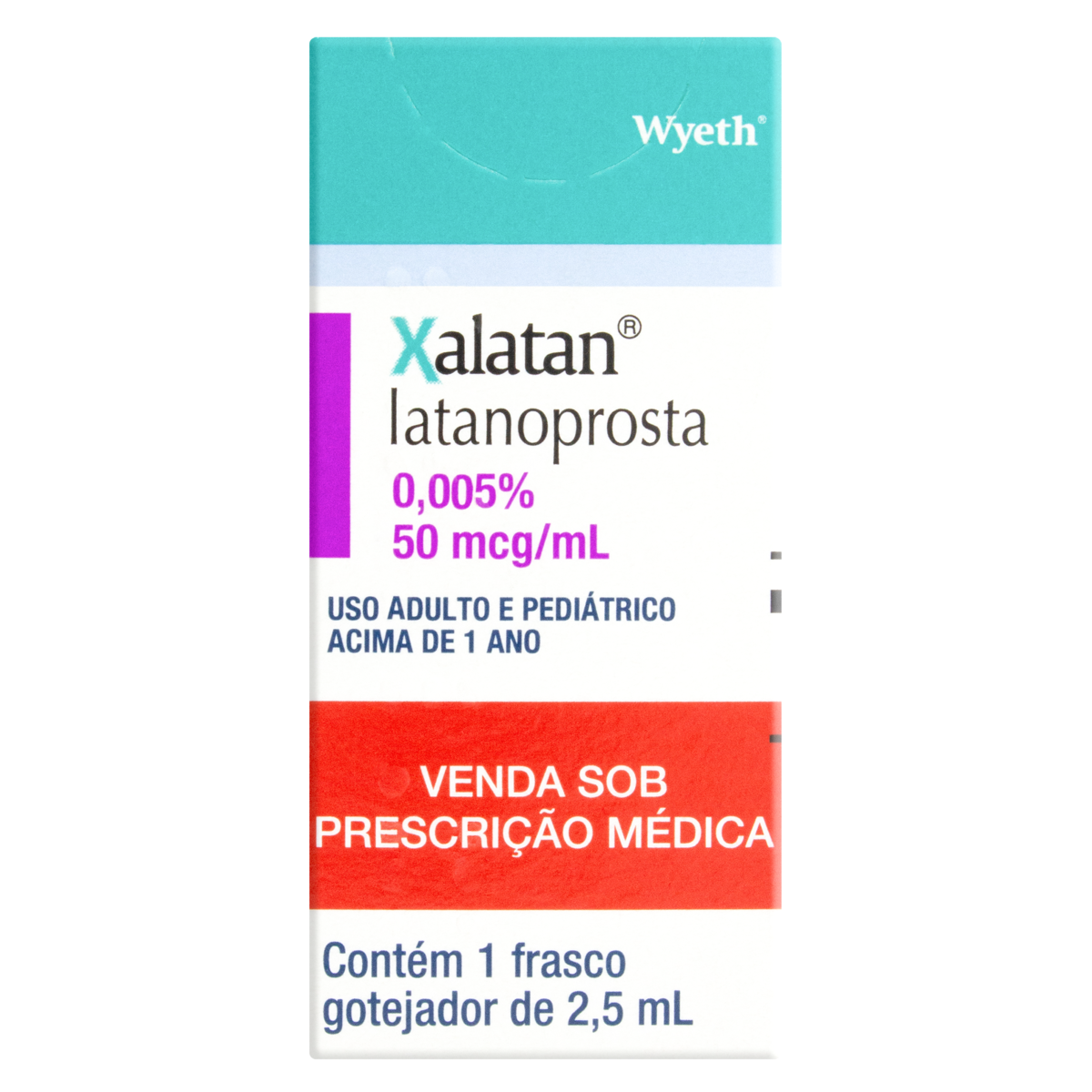 XALATAN 50MCG/ML SOLUÇÃO OFTÁLMICA 2,5ML - PFIZER