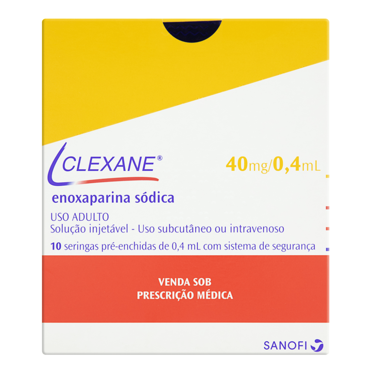 CLEXANE 40MG/0,4ML SOLUÇÃO INJETÁVEL 10 SERINGAS - MEDLEY INDUSTRIA FAR