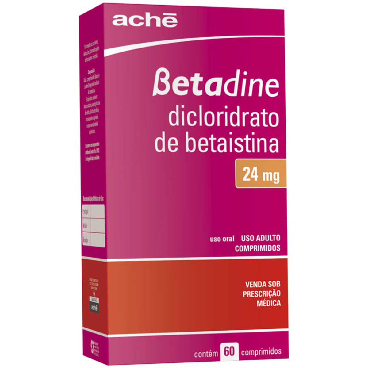 BETADINE 24MG C/60 COMPRIMIDOS - ACHE LABORATORIOS FA