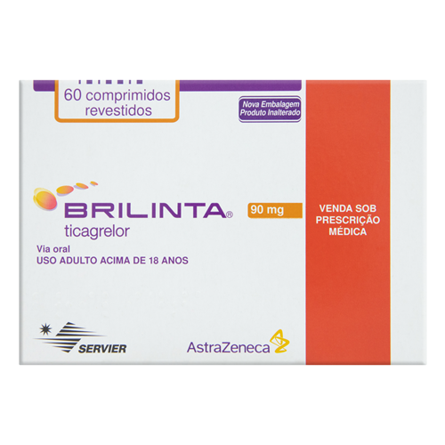 BRILINTA 90MG C/60 COMPRIMIDOS REVESTIDOS - ASTRAZENECA DO BRASI