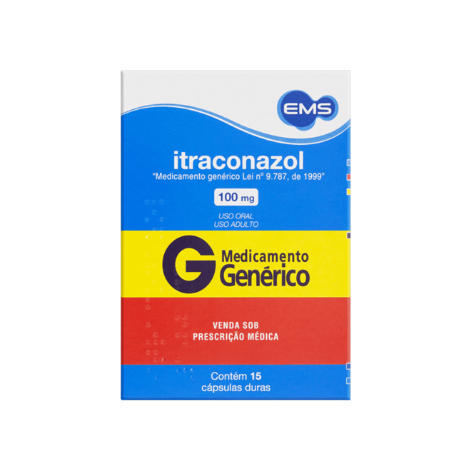 ITRACONAZOL 100MG C/15 COMPRIMIDOS EMS - EMS S/A GENERICOS