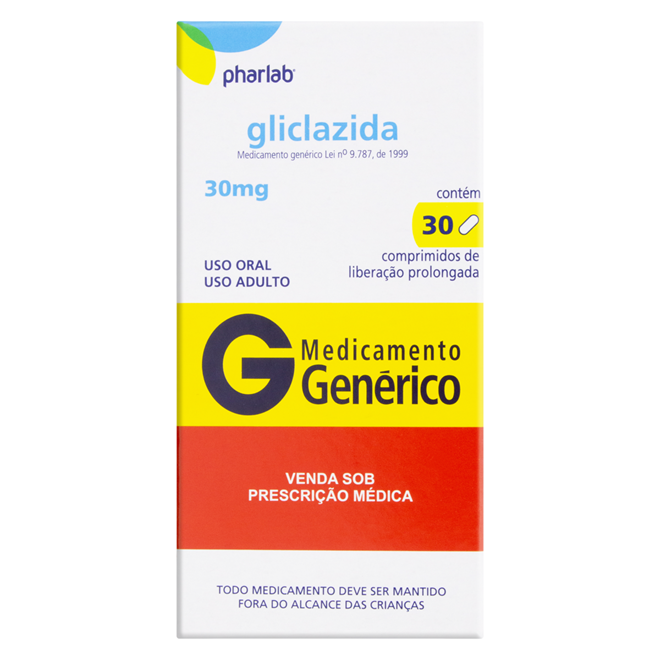 GLICLAZIDA 30MG C/30 COMPRIMIDOS PHARLAB - PHARLAB