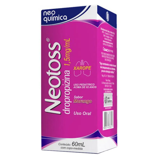 NEOTOSS 7,5MG/5ML XAROPE INFANTIL 60ML - NEO QUIMICA COMERC