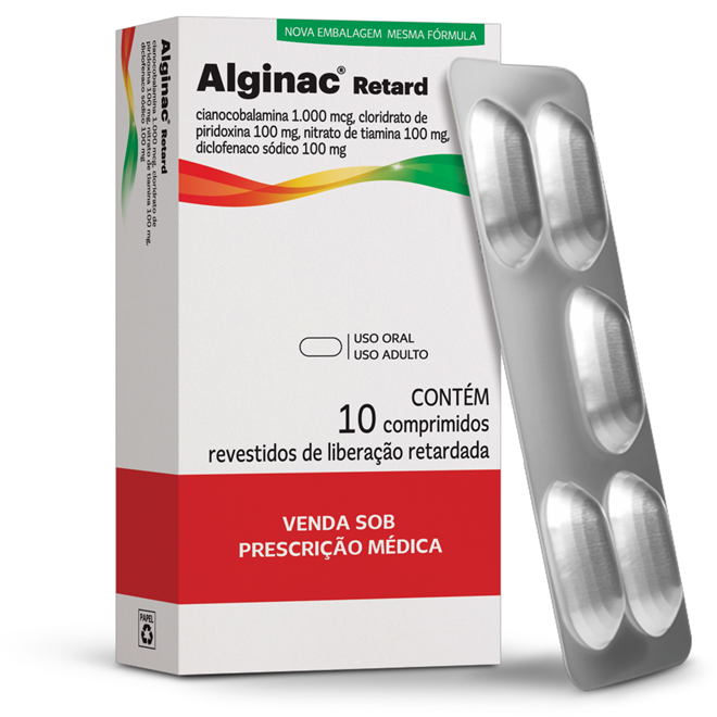ALGINAC RETARD C/10 COMPRIMIDOS REVESTIDOS DE LIBERAÇÃO RETARDADA ...