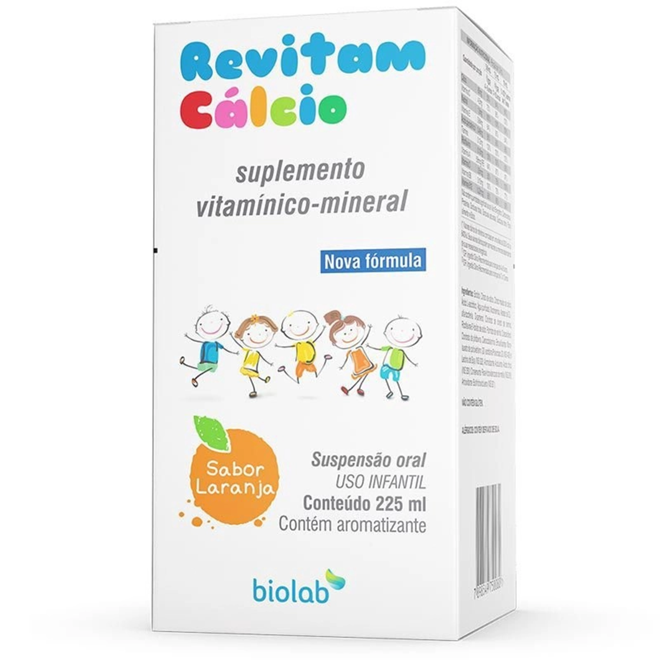 REVITAM CÁLCIO SABOR LARANJA 225ML - BIOLAB SANUS FARMACE