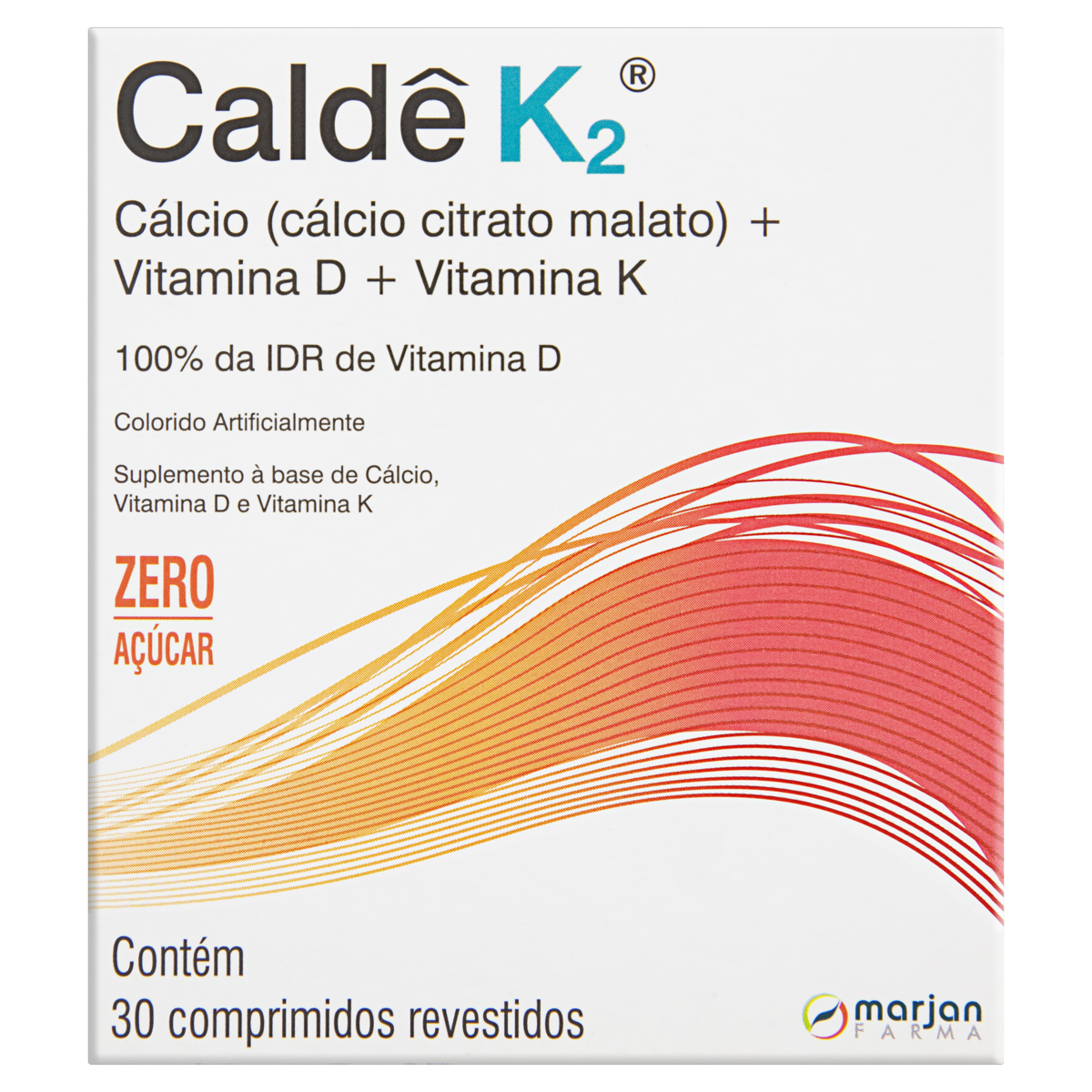 CALDÊ K2 C/30 COMPRIMIDOS REVESTIDOS - MARJAN INDUSTRIA E C