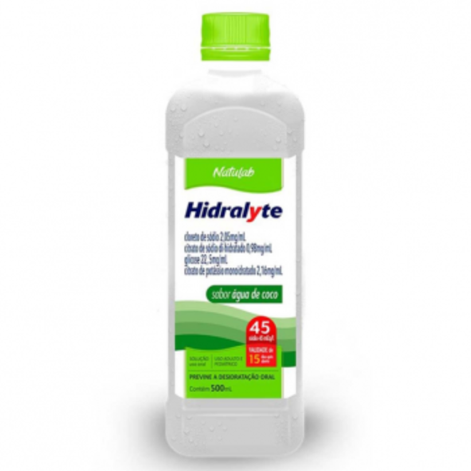 HIDRALYTE ÁGUA DE COCO 500ML - NATULAB