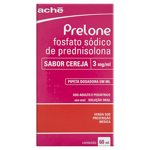 PRELONE 3MG/ML SOLUCÃO ORAL 60ML - ACHE LABORATORIOS FA