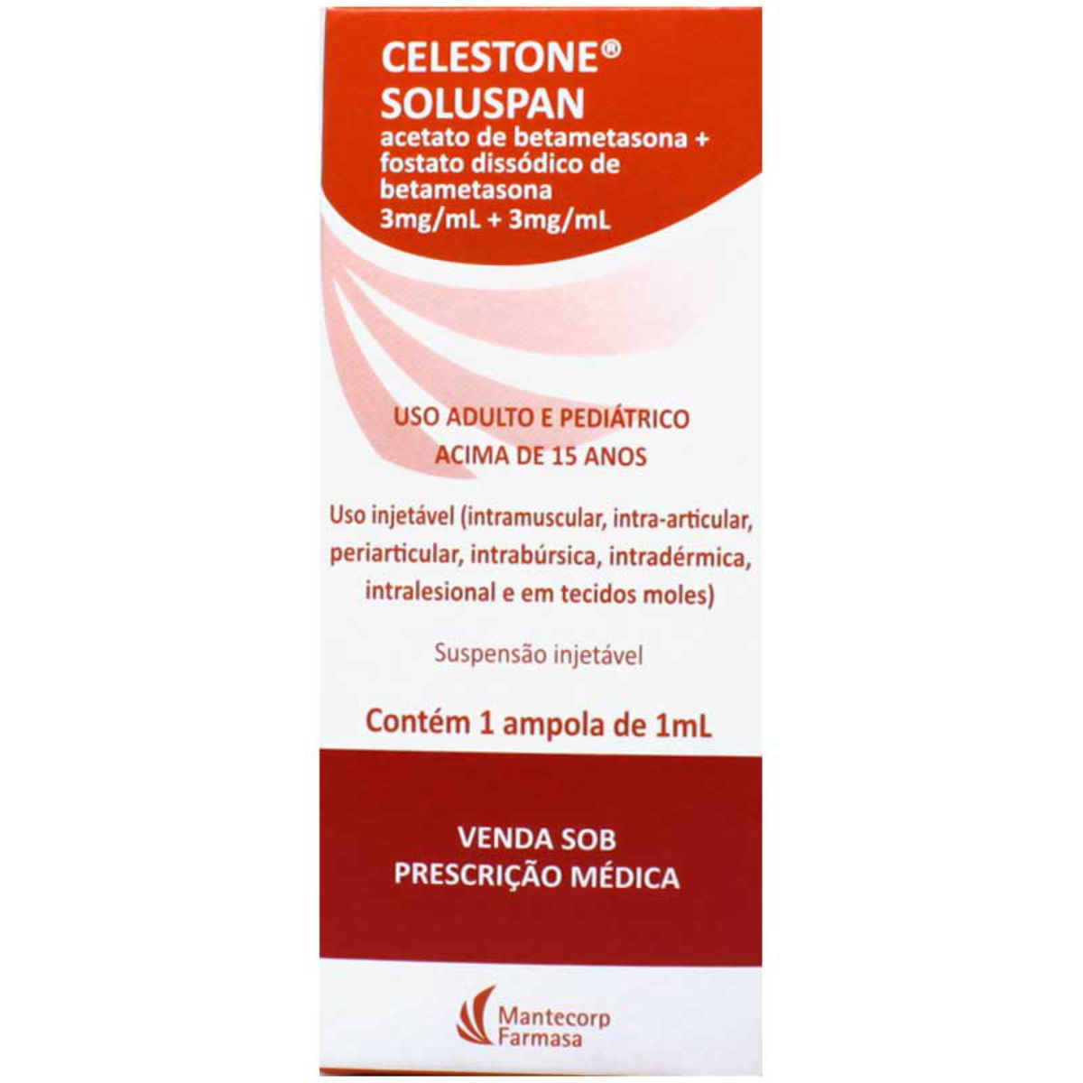 CELESTONE SOLUSPAN 3MG + 3MG/ML INJETÁVEL 1 AMPOLA - HYPERA