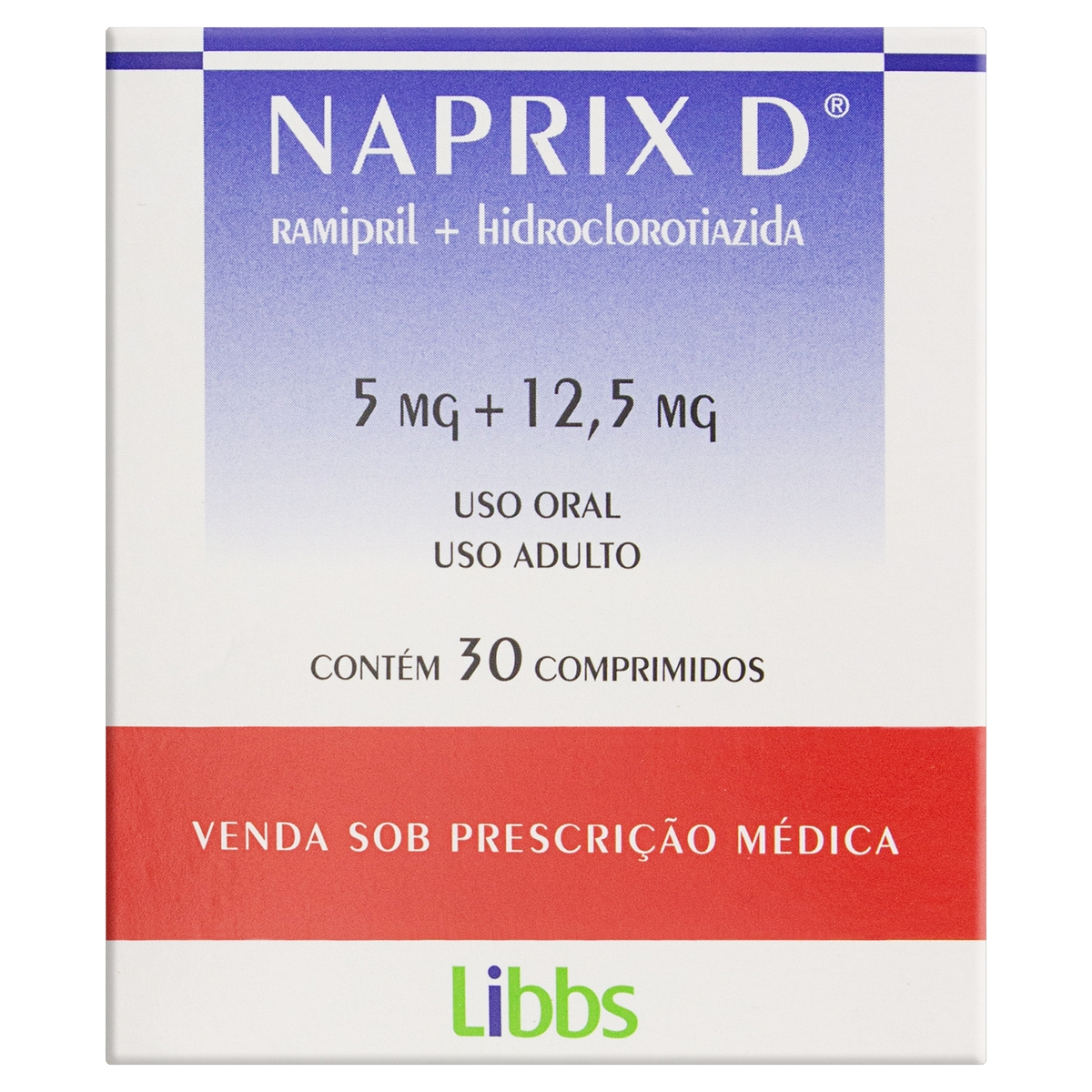 NAPRIX D 5MG+12,5MG C/30 COMPRIMIDOS - LIBBS FARMACEUTICA L