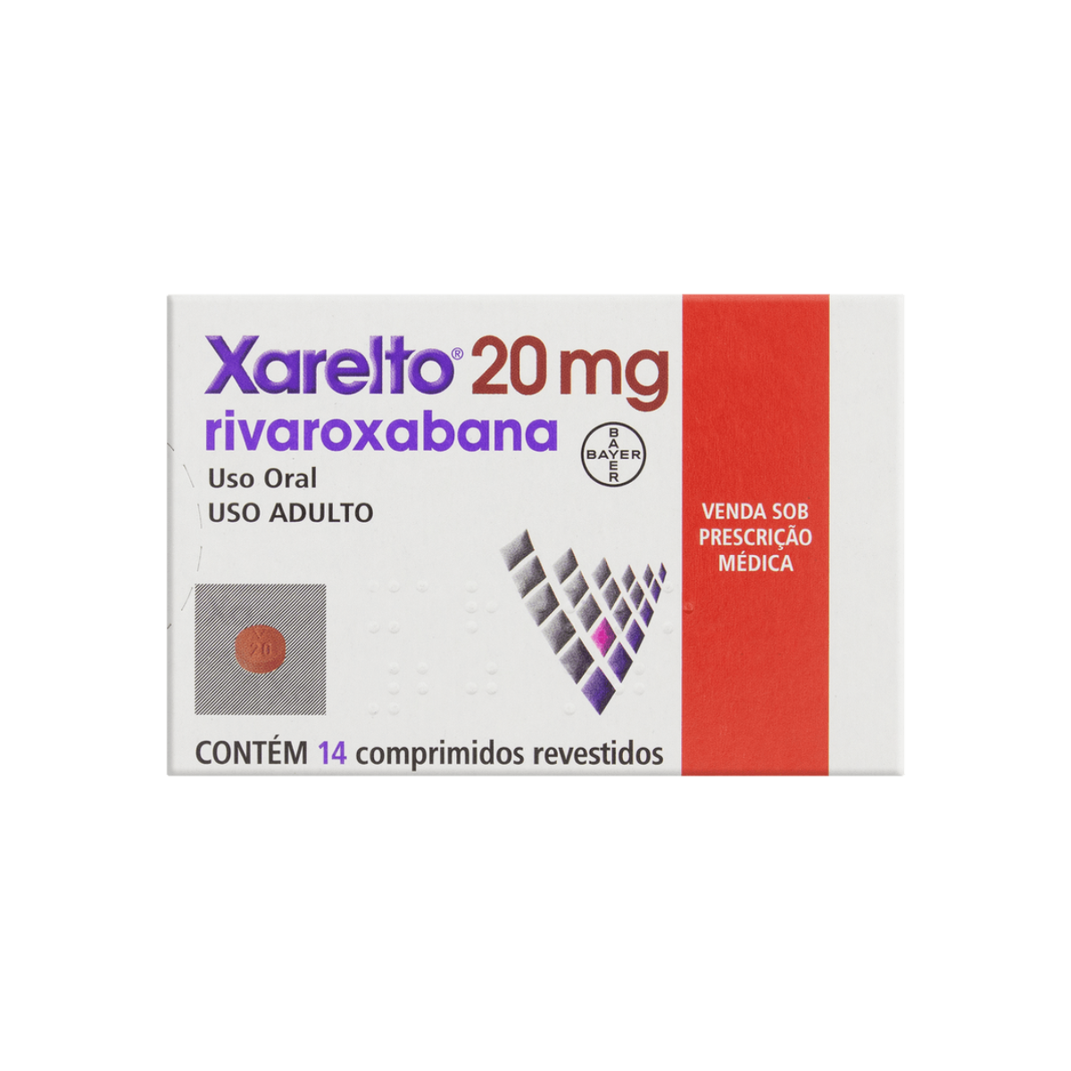 XARELTO 20MG C/14 COMPRIMIDOS REVESTIDOS - BAYER RX