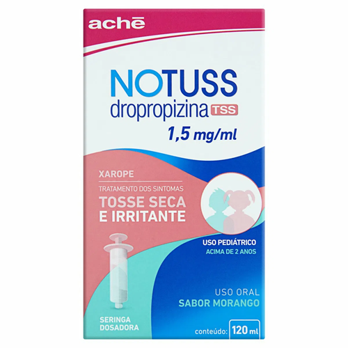 NOTUSS 1,5MG/ML XAROPE PEDIÁTRICO C/ 120 ML - ACHE LABORATORIOS FA