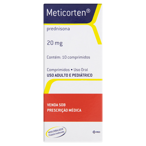 METICORTEN 20MG C/10 COMPRIMIDOS - ORGANON FARMACEUTICA LTDA