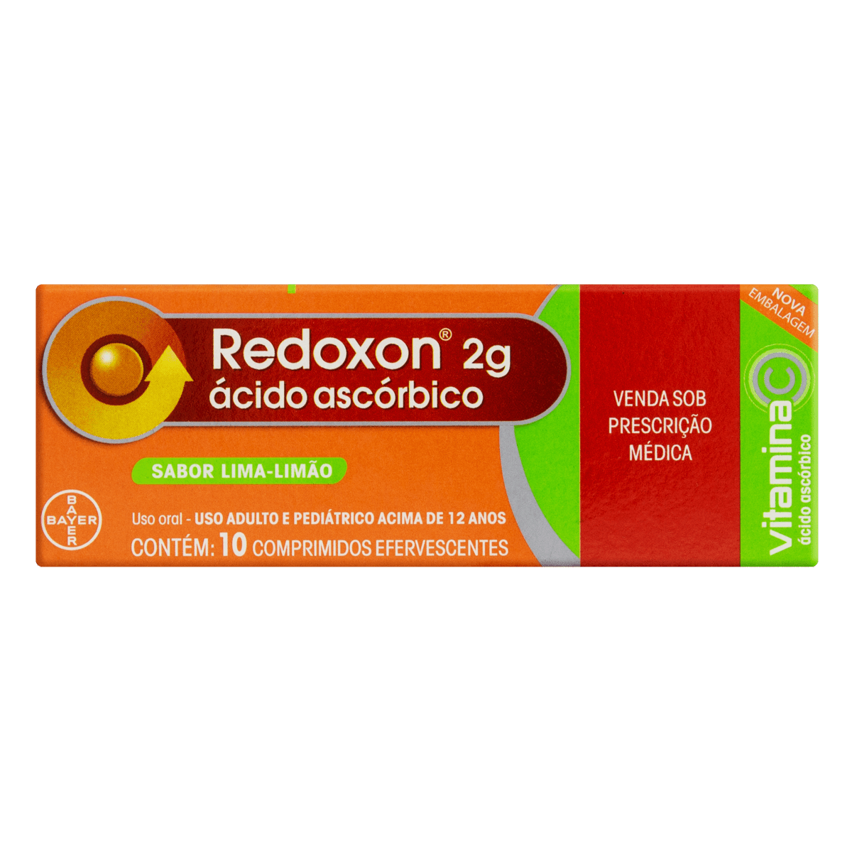 REDOXON 2G C/10 COMPRIMIDOS EFERVESCENTE LIMA LIMÃO - BAYER OTC